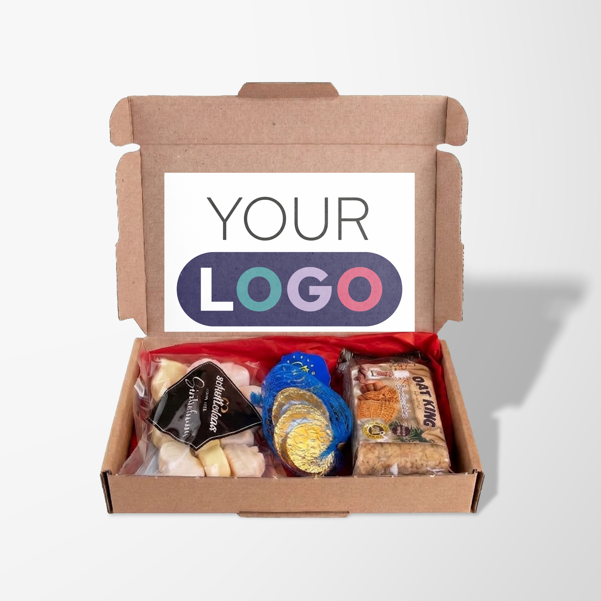 Caja de regalo con trío de dulces de San Nicolás con impresión a todo ...